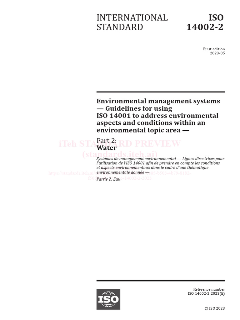 Iso 14002 2 2023 | PDF