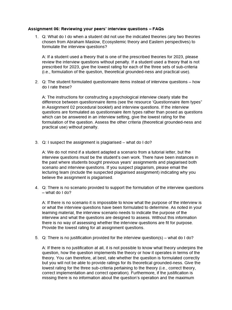 Peer Reviewing Interview Questions - FAQs 2023 | PDF