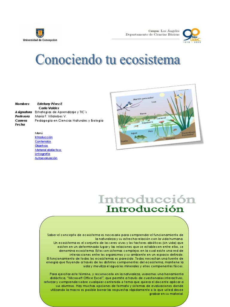 Conociendo Tu Ecosistema | PDF | Ecosistema | Organismos