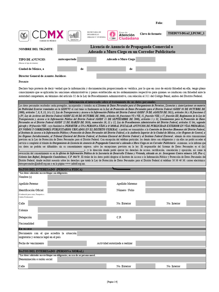 Permiso de Anuncio | Descargar gratis PDF | Ciudad de México | Justicia