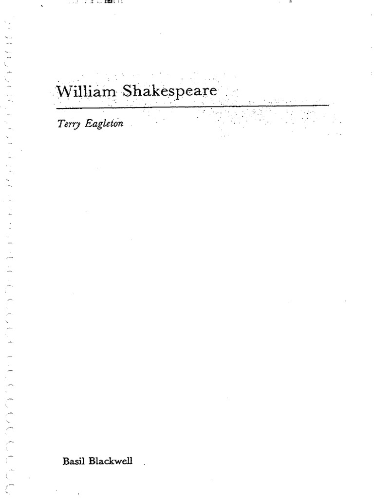 Eagleton, Terry - William Shakespeare | PDF