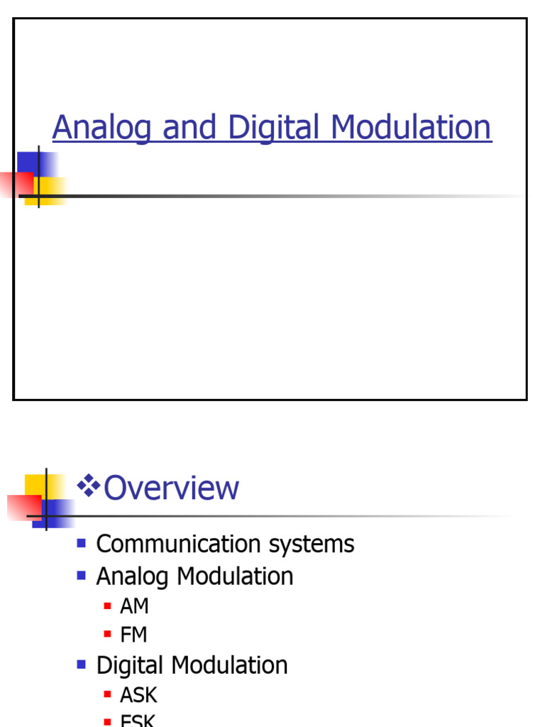 Chapter 4 Analog And Digital Modulation Pdf