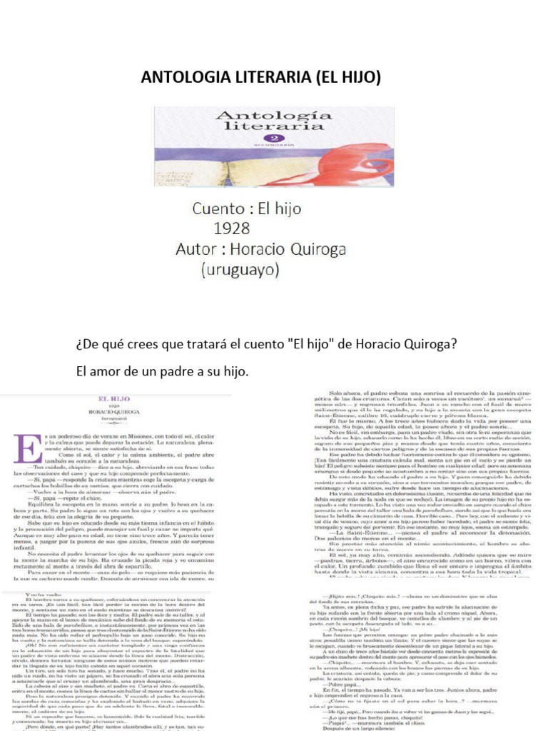 Antologia Literaria El Hijo | PDF
