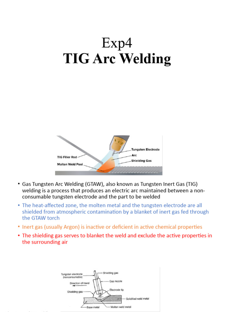 Exp4 TIG ARC WELDING | PDF