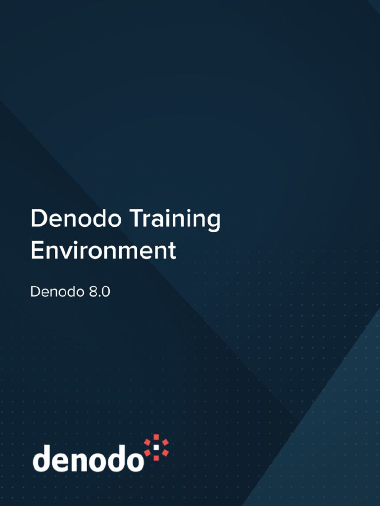 DT-EDU-GFP-en-Denodo Training 8.0 Environment | PDF | Software ...