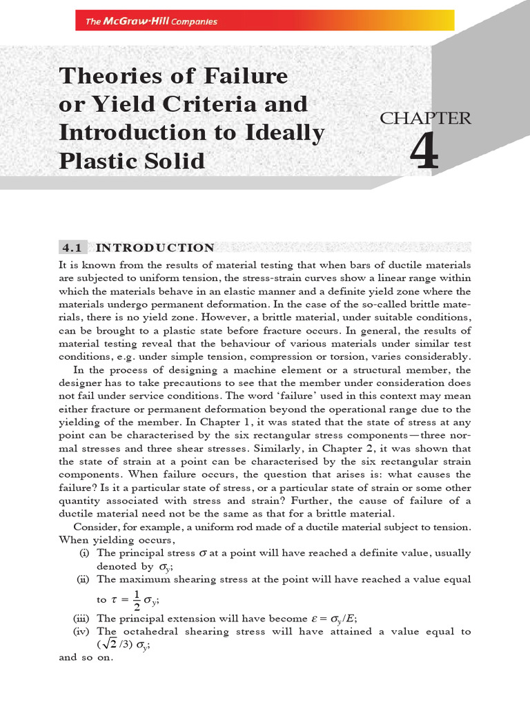 Theories of Material Failure Explained | PDF
