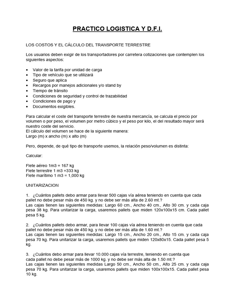 Practica Logistica | PDF