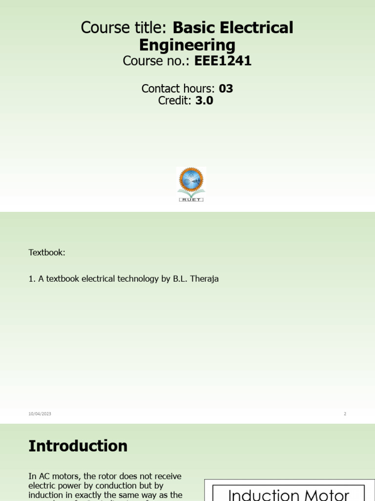 Induction Motor | PDF