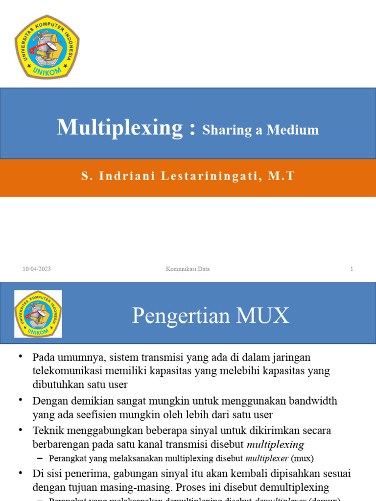 Multiplexing | PDF | Teknologi & Rekayasa