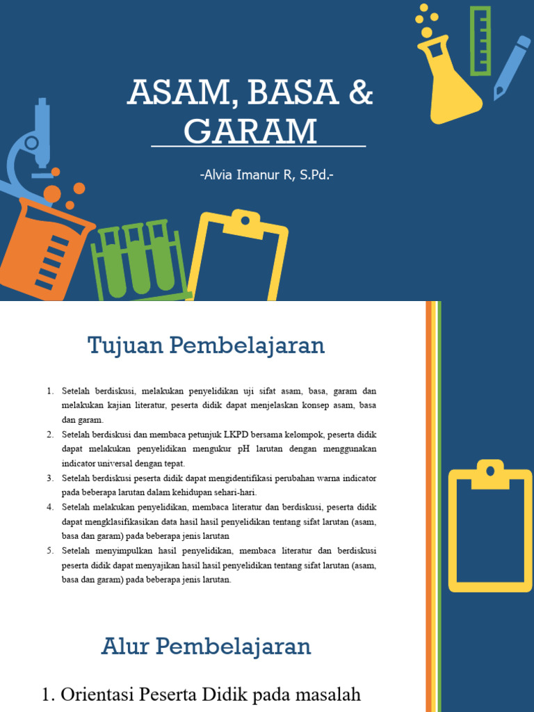 Materi Asam, Basa, dan Garam SMP | PDF