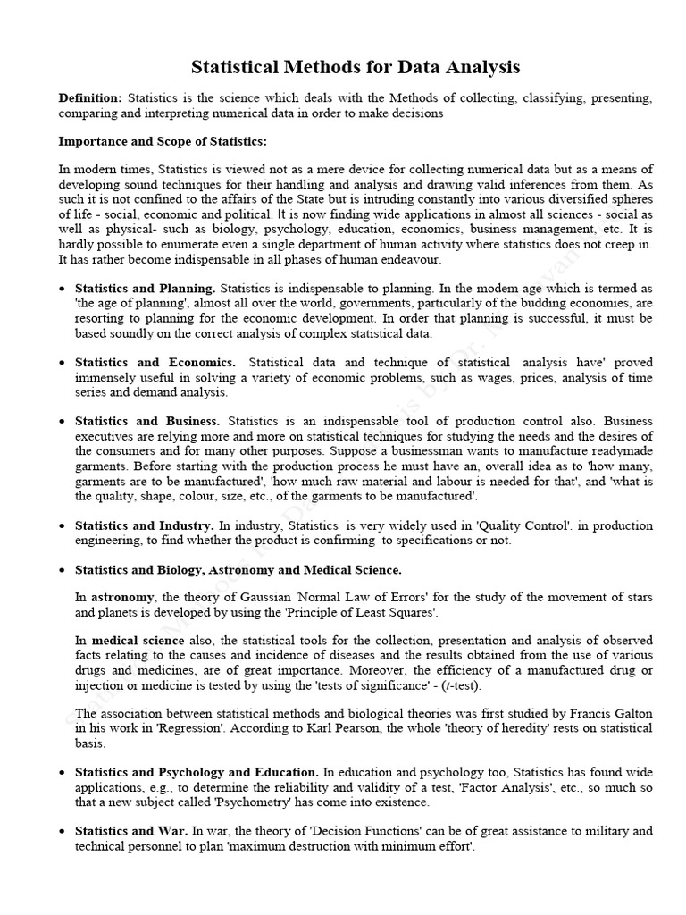 SMDA - UNIT-V Notes | PDF