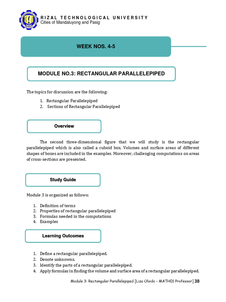 MATH01 Module3 RP | PDF