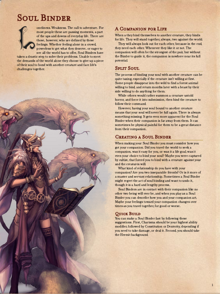 Soul Binder - GM Binder | PDF