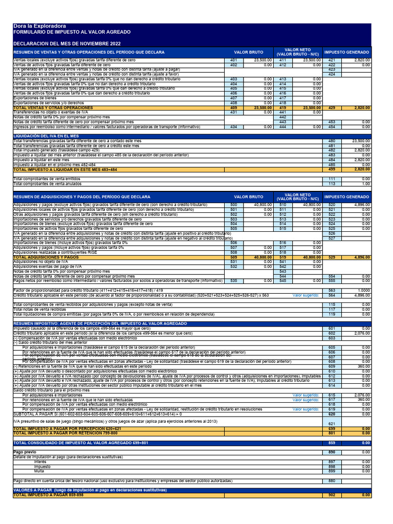 Formulario 104 | PDF