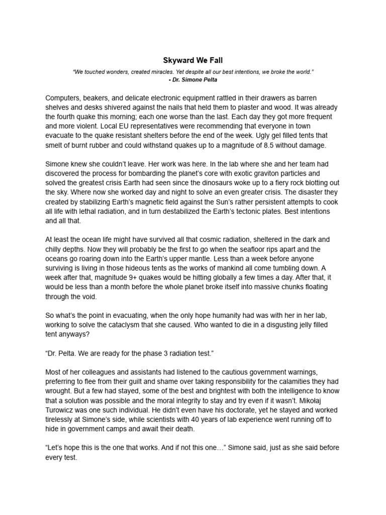 Skyward We Fall | PDF