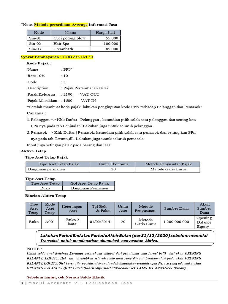 Modul Accurate V5 Perusahaan Jasa-Pages-3 | PDF