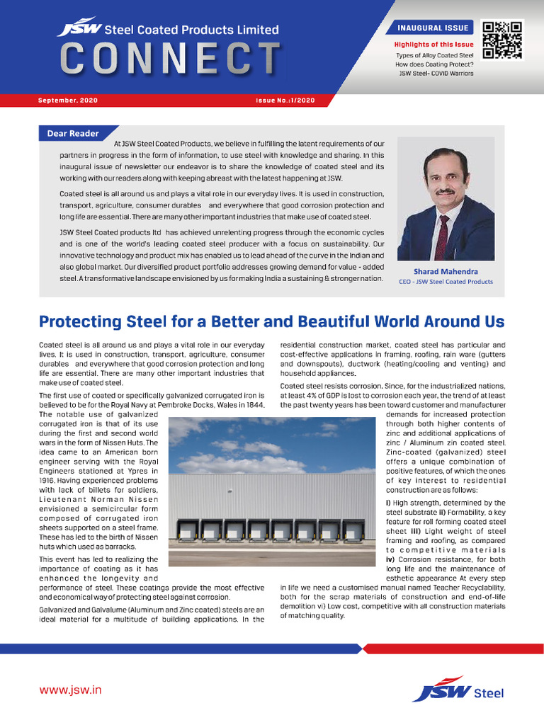 JSW Steel Newsletter Final | PDF