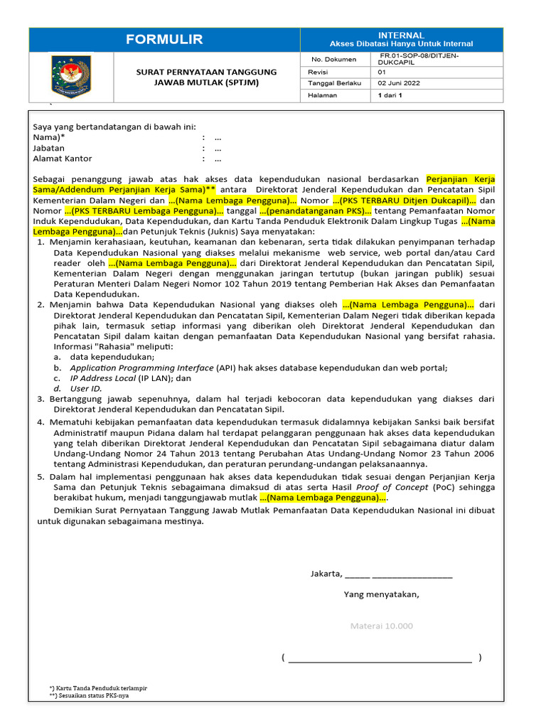 Draft SPTJM 2023 | PDF
