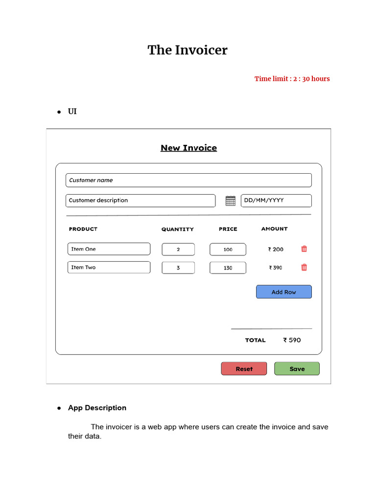 React - Invoice App | PDF