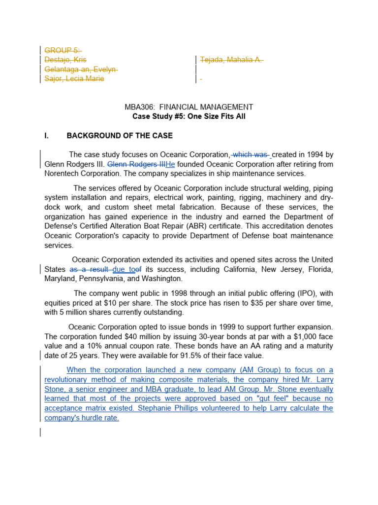 MBA-GROUP5-WAK-Case-5 | PDF