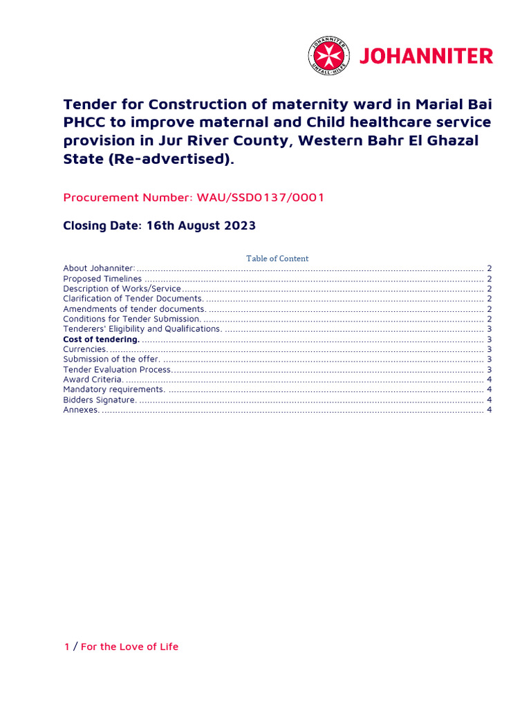 6 - Signed Tender Dossier & Declaration of Suppliers | PDF