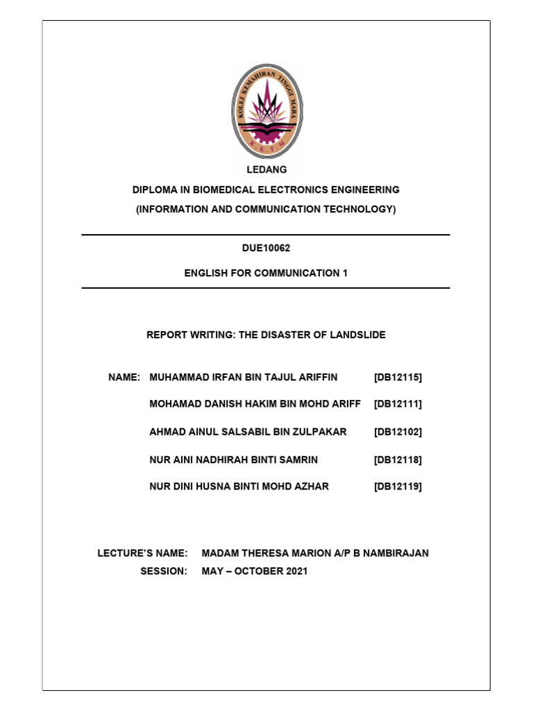 Landslide Report | PDF