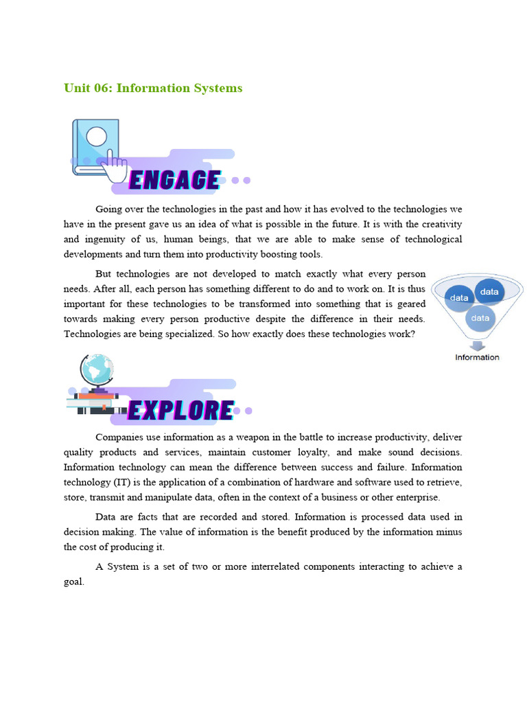 GIT Information Systems (Unit 6) | PDF