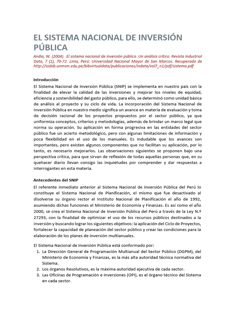 2B - Lectura - Sistema Nacional de Inversión Pública & Contabilidad ...