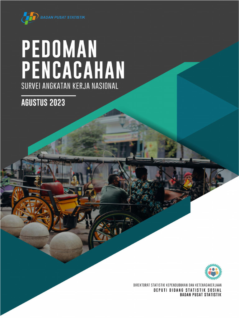 Buku Pedoman Pencacahan Sakernas Agustus 2023 | PDF