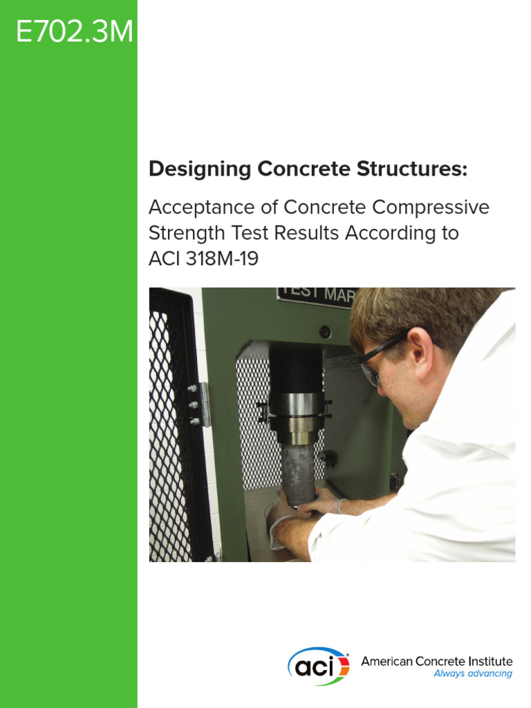 Designing Concrete Structures:: Acceptance of Concrete Compressive ...
