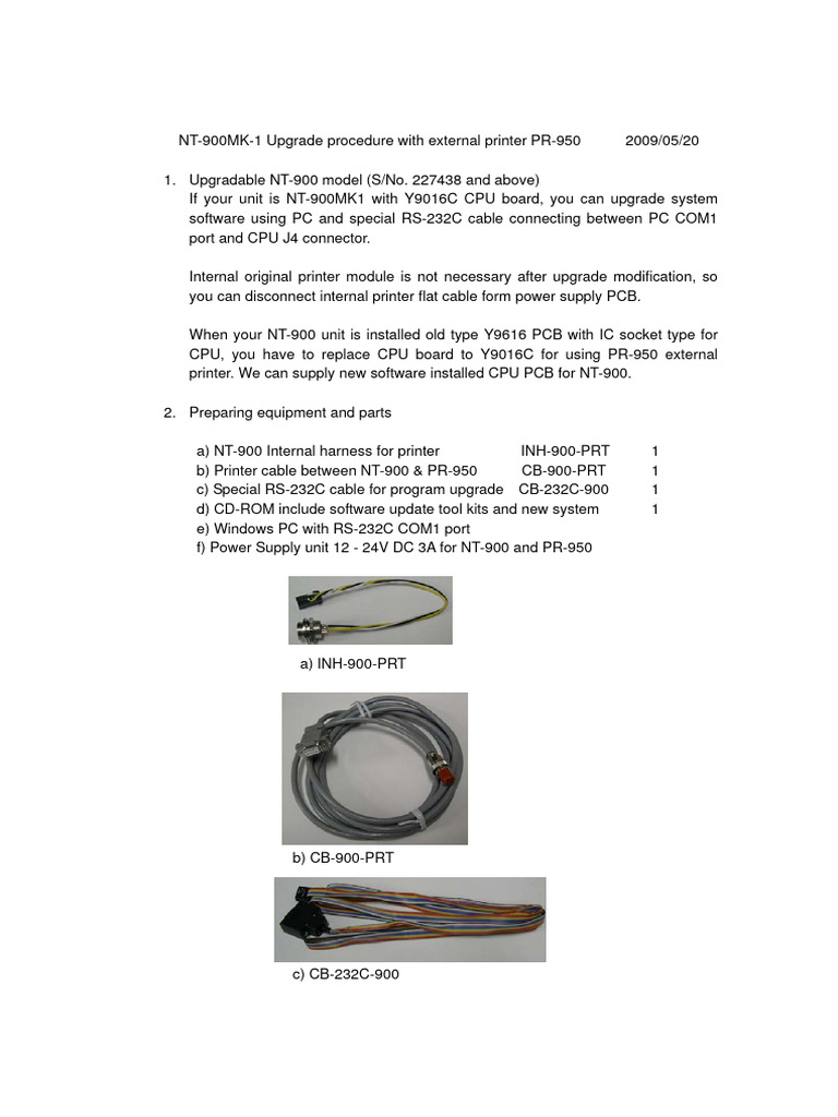 NT-900MK-1 upgrade with PR-950 | PDF