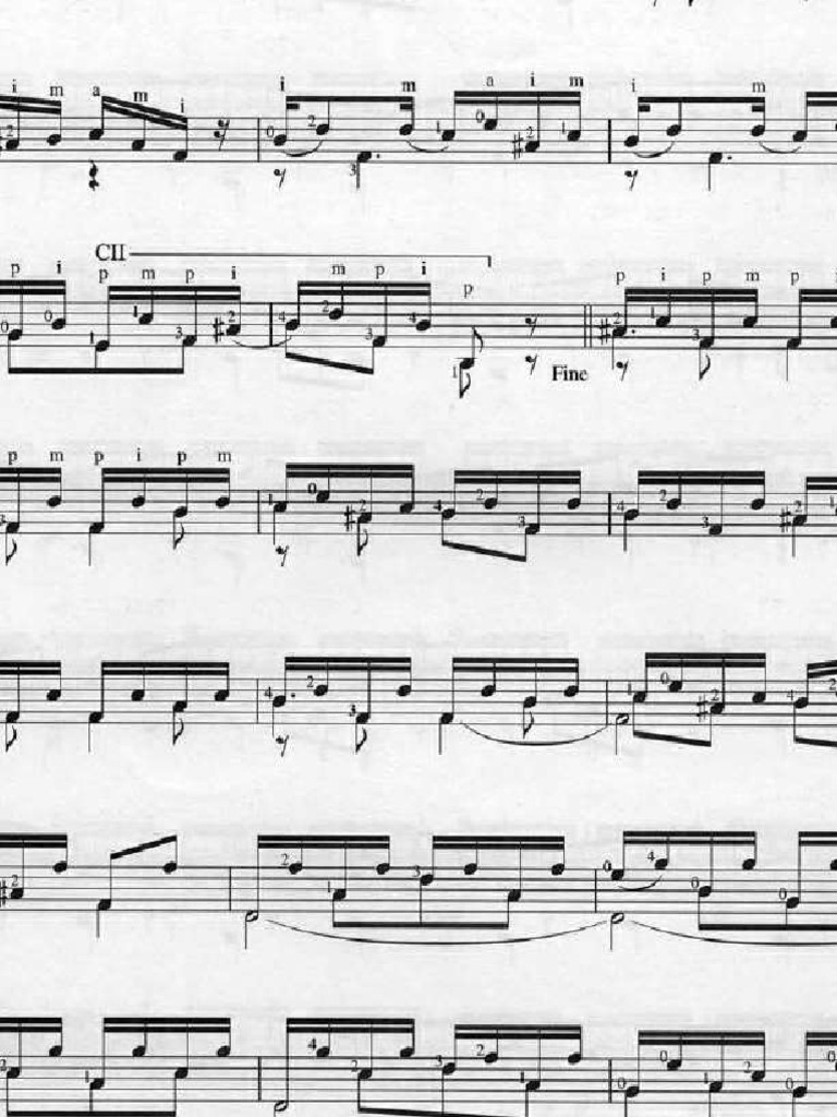 Sor - Study in B Minor | PDF