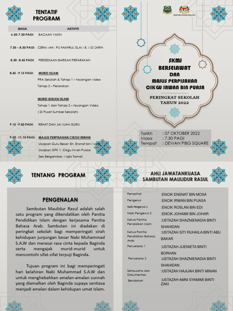 Buku Program Maulidur Rasul 2022 | PDF