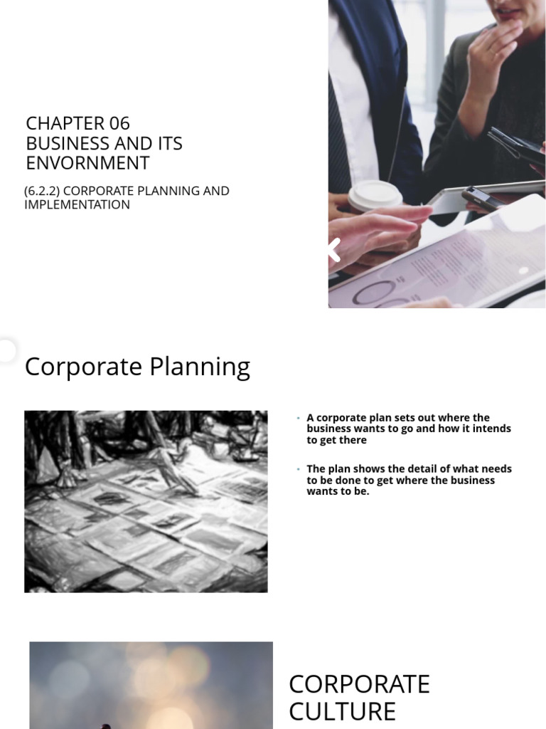 Corporate Planning and Culture Insights | PDF