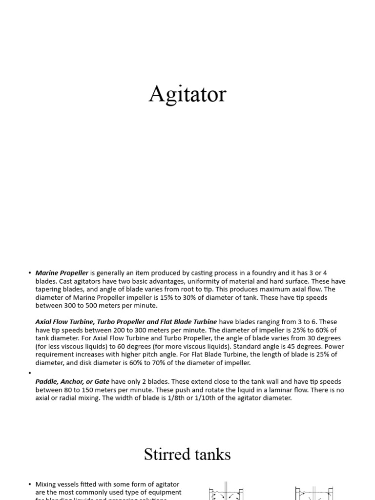 Agitator | PDF