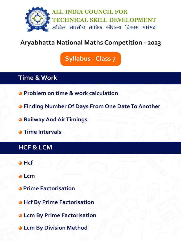 Class 7 Syllabus | Pdf
