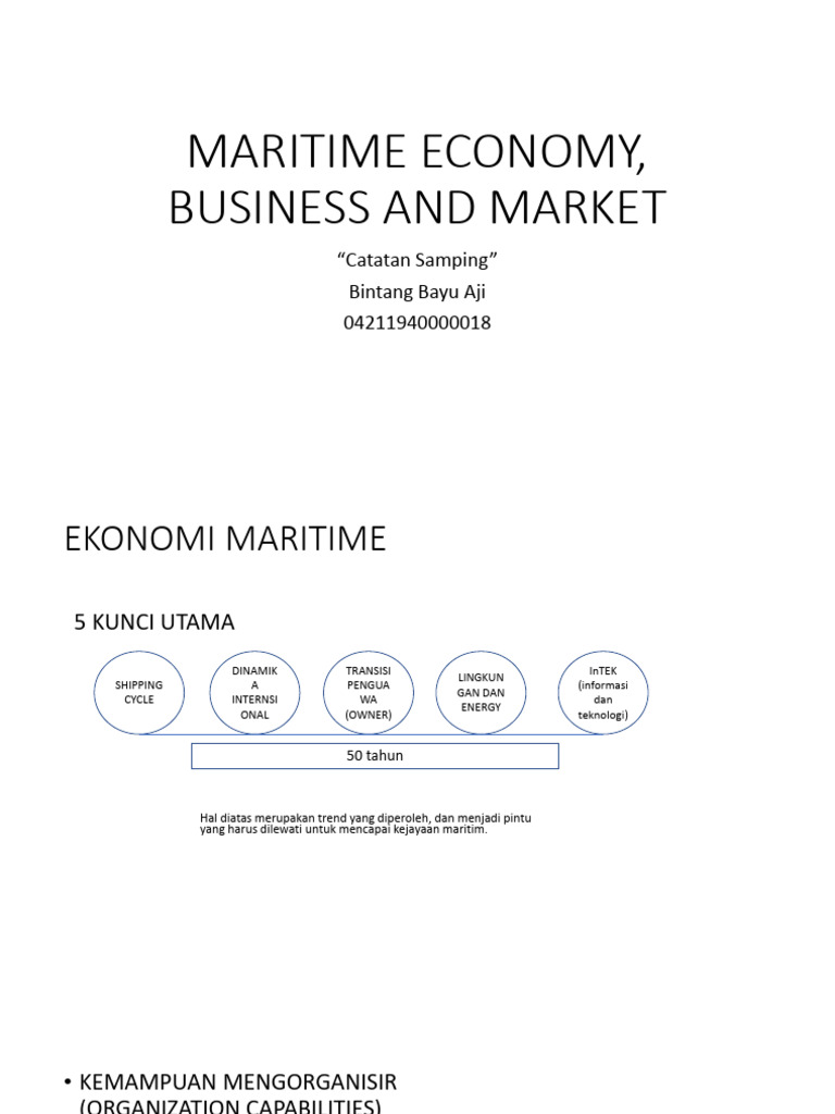 Strategi Ekonomi Maritim | PDF | Bisnis | Pengelolaan Keuangan & Uang