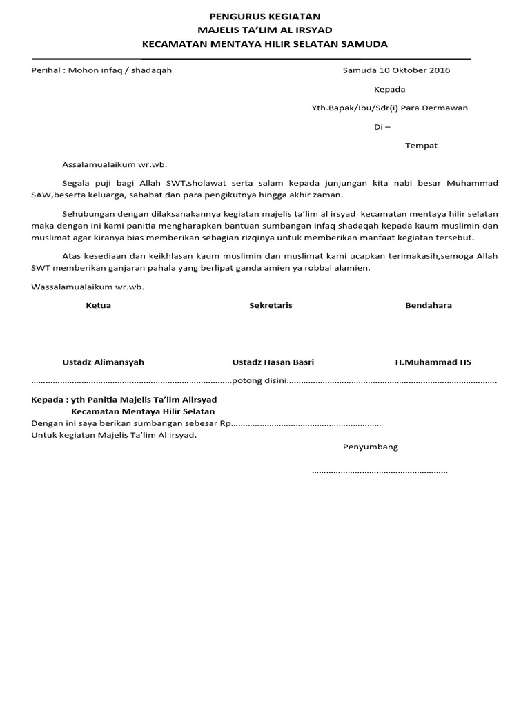 Jadwal Majlis Ta'lim | PDF