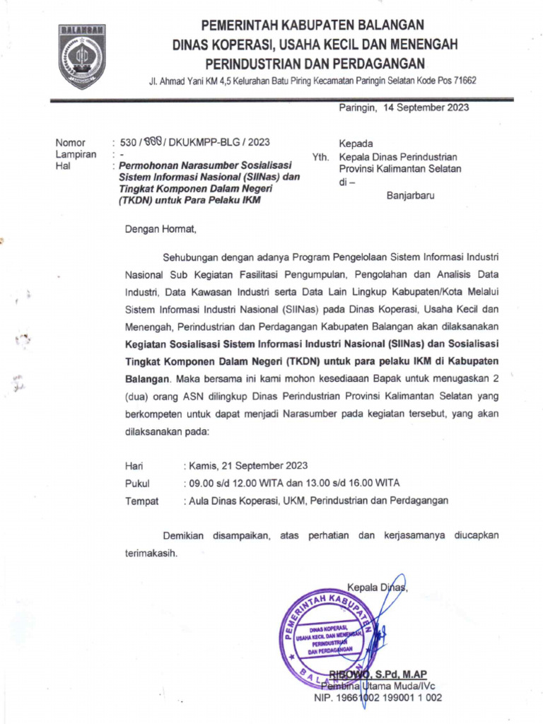 Permohonan Narsum | PDF