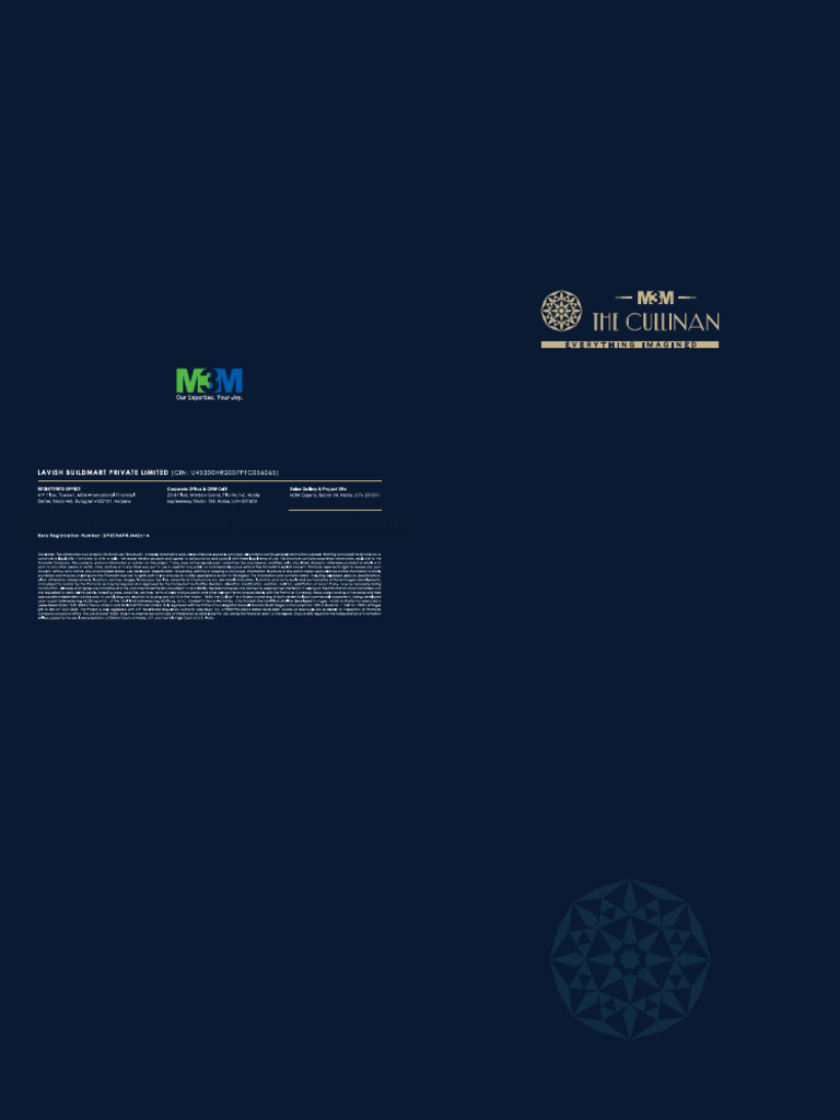 Free M3M The Cullinan Brochure | PDF