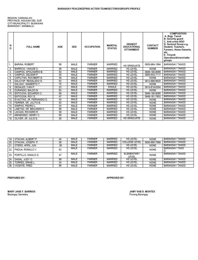Barangay Peacekeeping Action Team (Bpats) | PDF