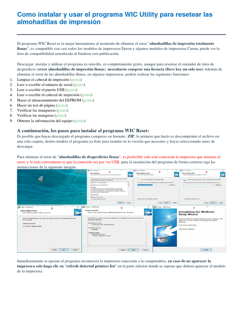 WIC Utility Como Instalar y Usar El Programa | PDF