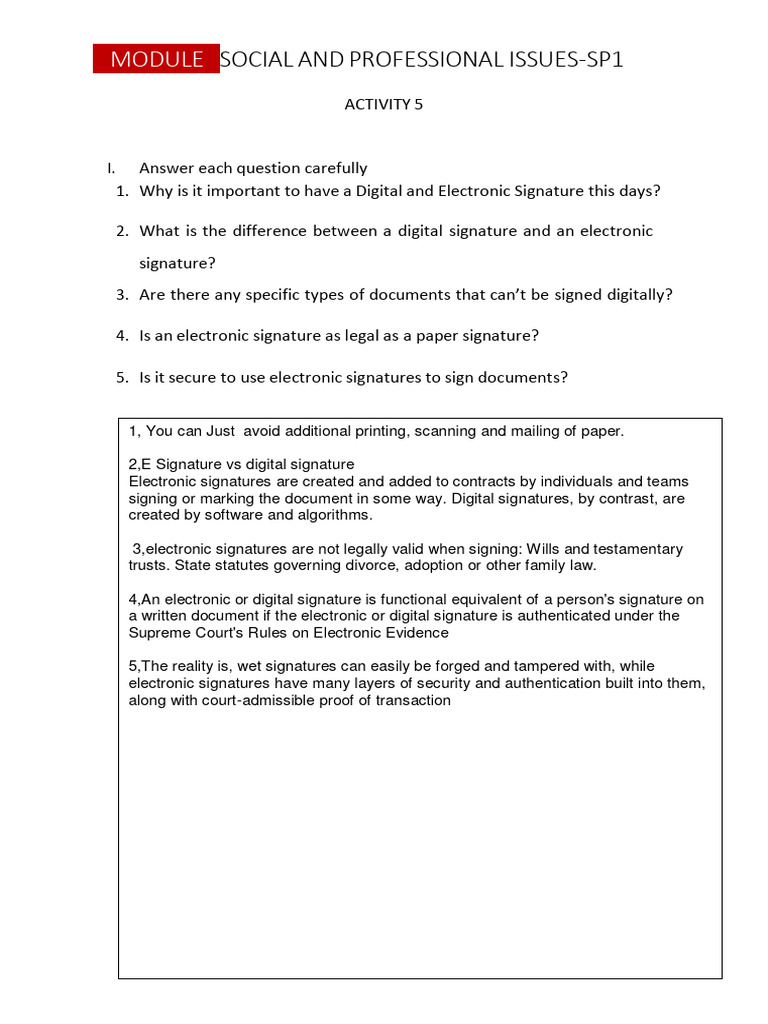 SP1 Activity 5-1 | PDF