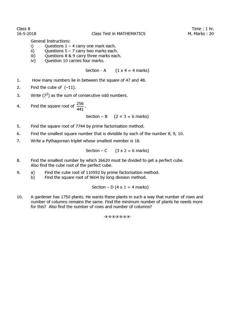 8 Mathematics | PDF | Teaching Methods & Materials