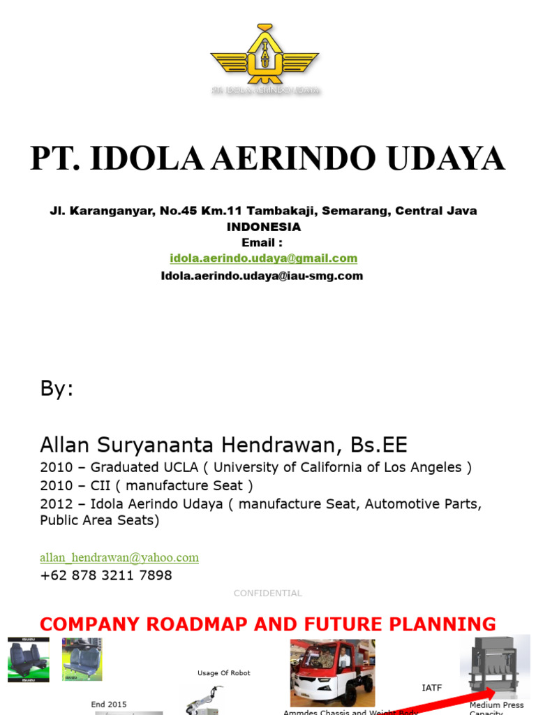 PT Idola Aerindo Udaya Overview | PDF
