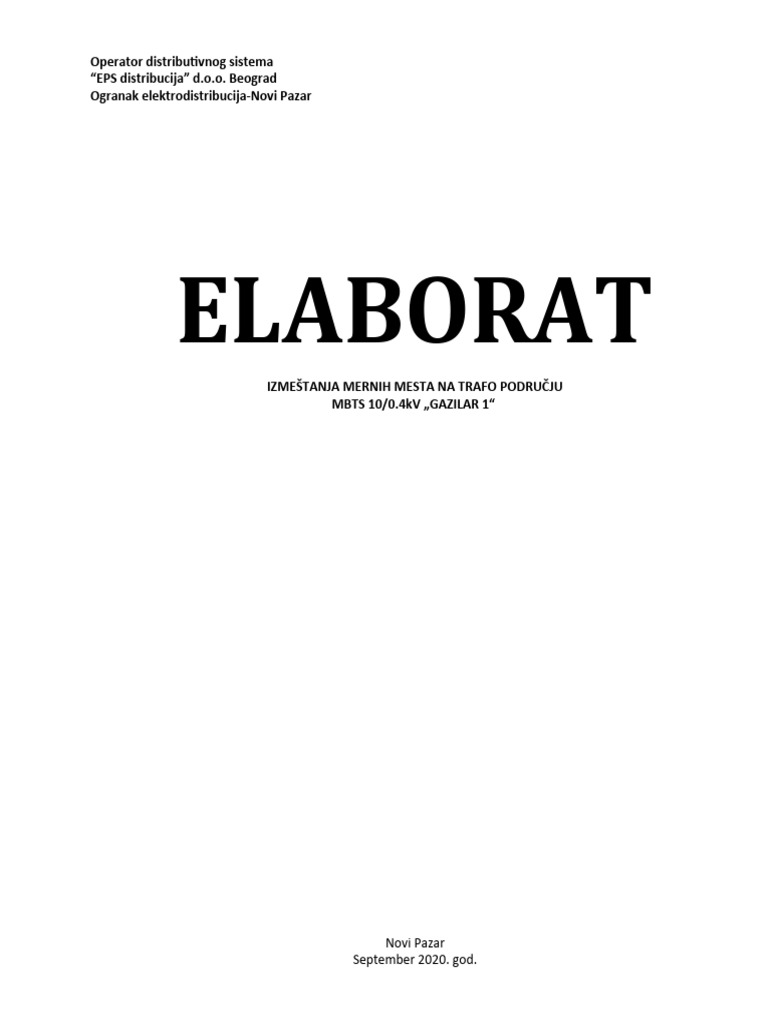 Gazilar Elaborat | PDF