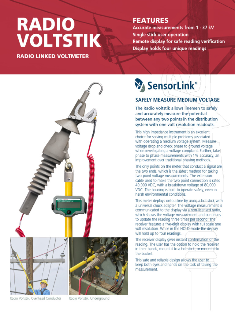 Sensorlink 6-133 Voltstik DataSheet | PDF | Technology & Engineering
