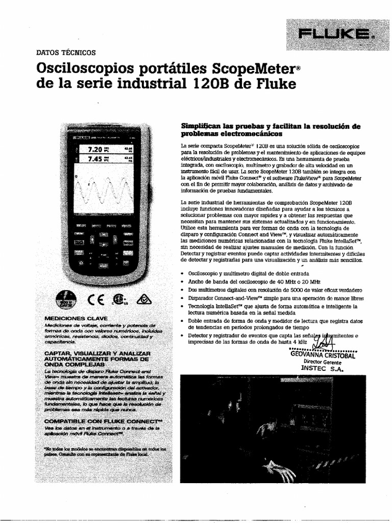 Fluke 123B Osciloscopio001 | PDF