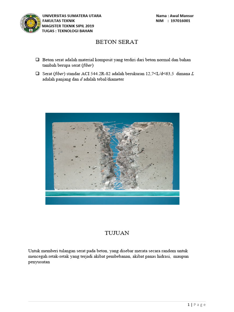 Beton Serat | PDF