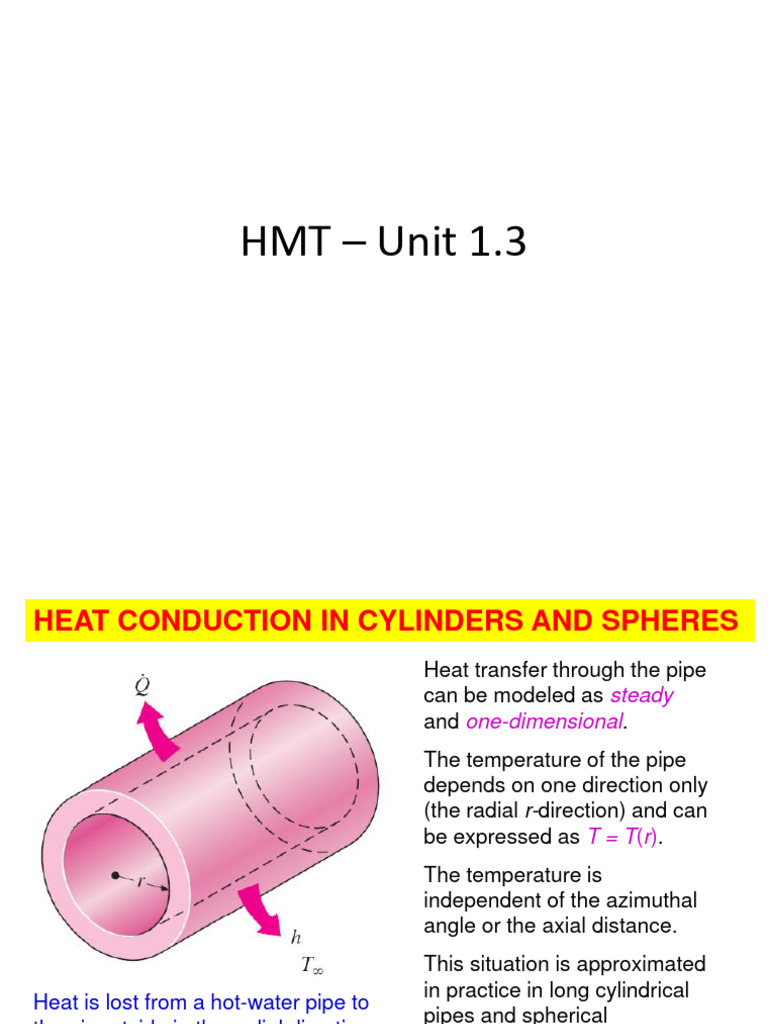HMT - Unit 1.3 | PDF